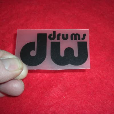 dw transfer sticker/logo/decal 2 each . for cases, heads | Reverb