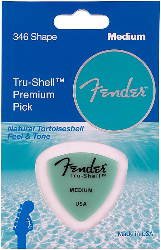 Fender 346 Shape Tru-Shell Premium Guitar Pick - MEDIUM - | Reverb