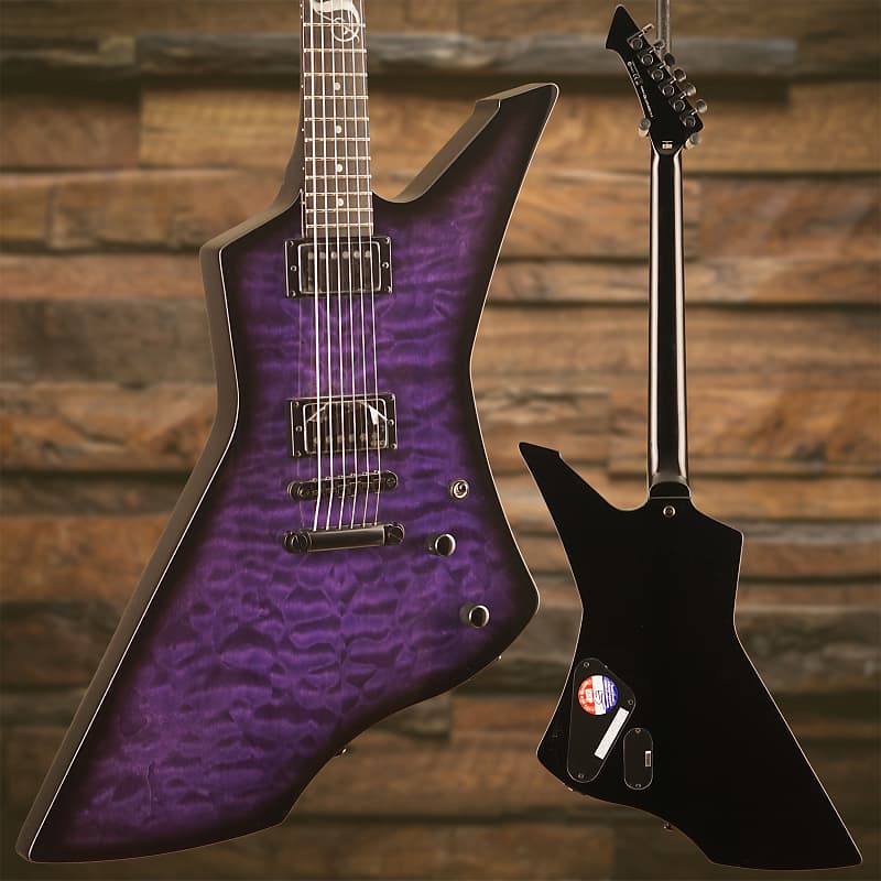 ESP LTD Snakebyte Special Edition Baritone, See-Thru Purple | Reverb
