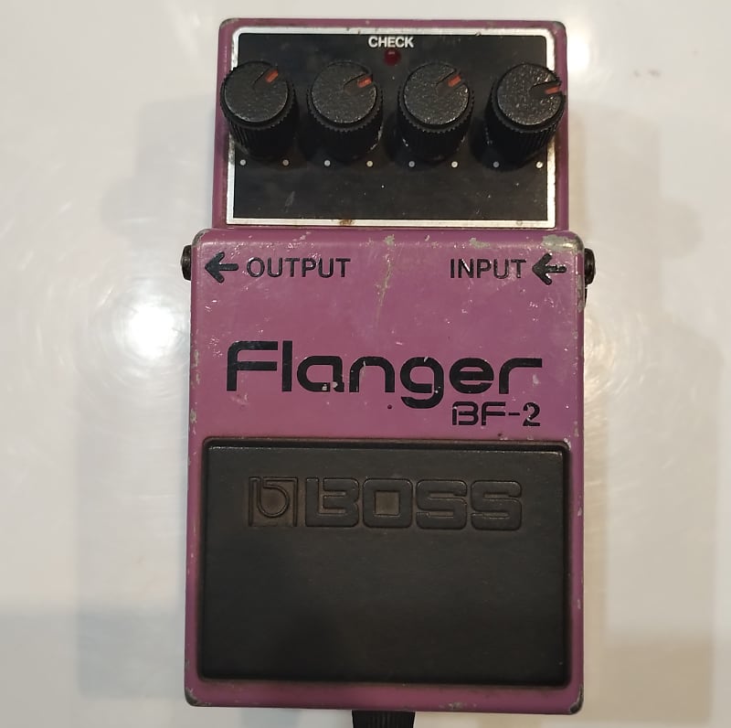 Boss BF-2 Flanger (Black Label) 1980 - 1984 - Purple | Reverb