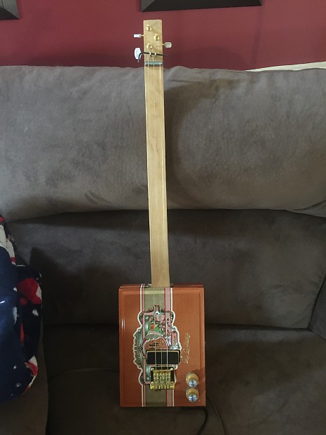 Cigar Box Guitar 3-string electric 2018 | Reverb