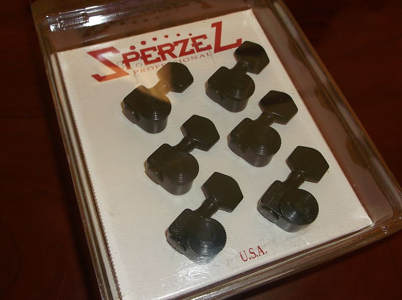 Sperzel 6-In-Line Locking Tuning Keys, 12:1 - SATIN BLACK | Reverb