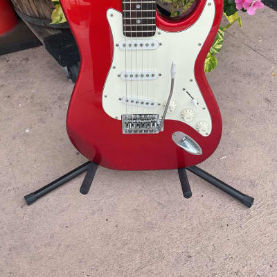Baltimore Stratocaster Style Electric Guitar - Red | Reverb