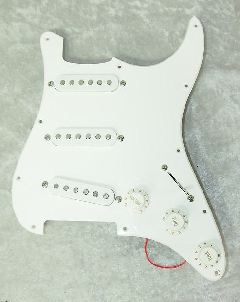 Loaded Squier Strat Stratocaster pickguard with single coil | Reverb