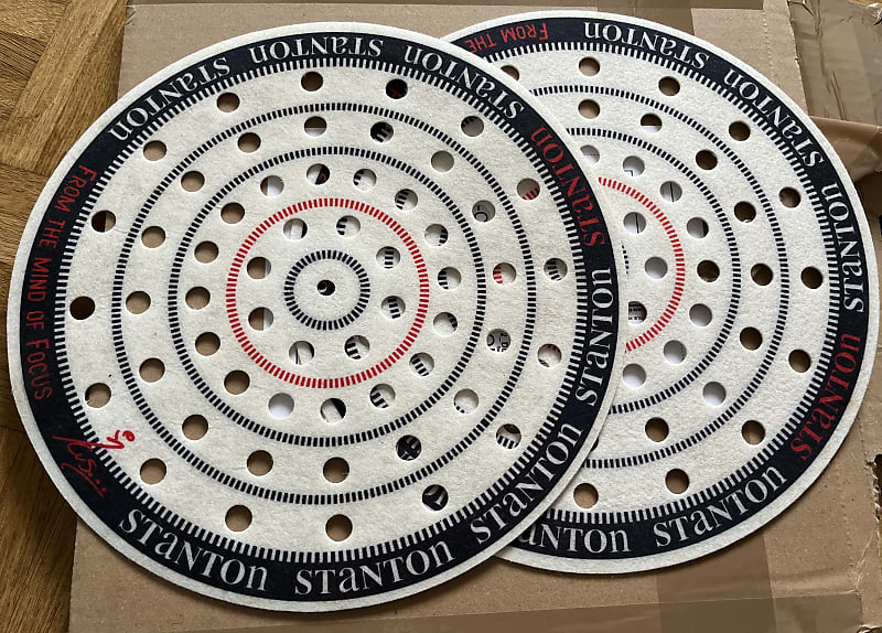 Stanton Dj Focus slipmat 2000 - White | Reverb UK