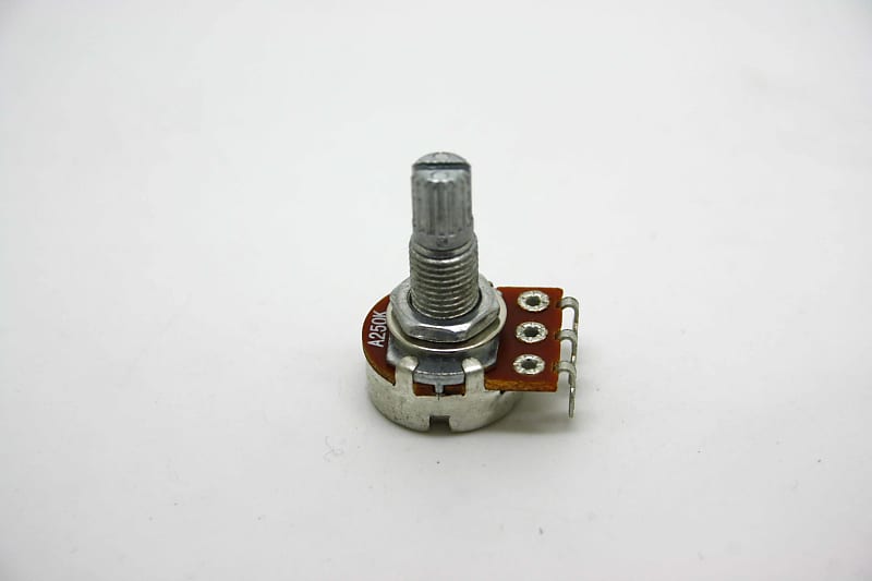 MINI POTENTIOMETER A250K 250K 16MM WITH LONG SHAFT - AUDIO | Reverb UK