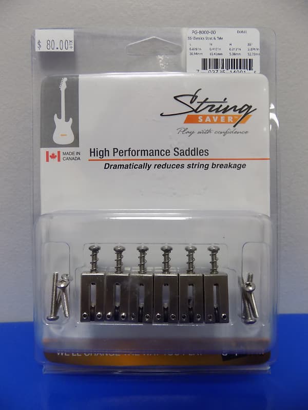 String Saver PG-8000 Classic Strat & Tele Saddle 2 1/16" | Reverb