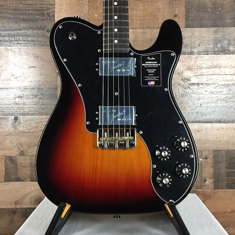 Fender Am Pro II Telecaster Deluxe 3-Color Sunburst, Hard | Reverb