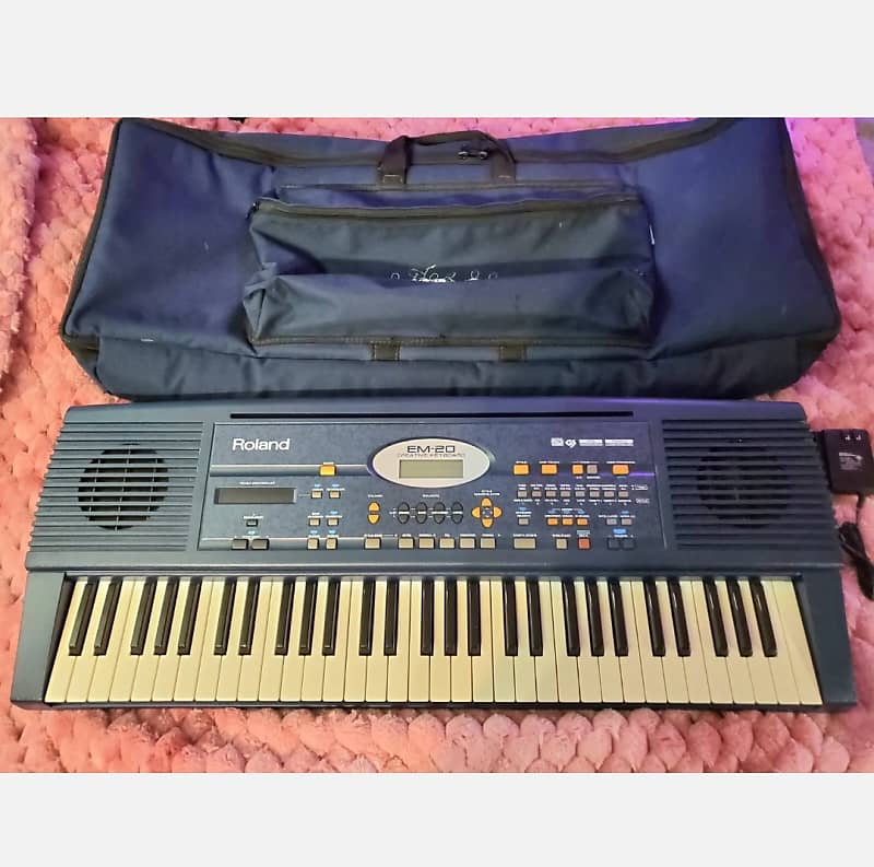 Roland EM-20 Creative Keyboard With Case & Power Cable 90's - | Reverb