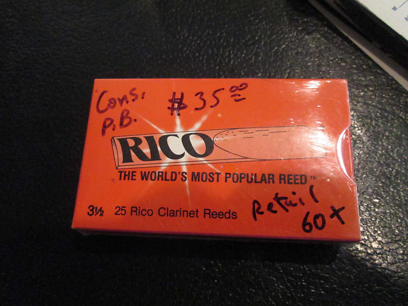 Rico Bb Clarinet Reeds strength #3 1/2 / box of 25 orange | Reverb