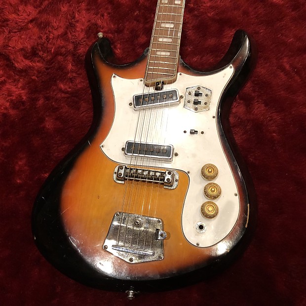 c.1960s Silvertone Teisco/Kawai 1440 Mosrite Style MIJ | Reverb