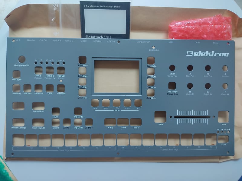Elektron Octatrack MK2 front panel (gray) + window | Reverb UK