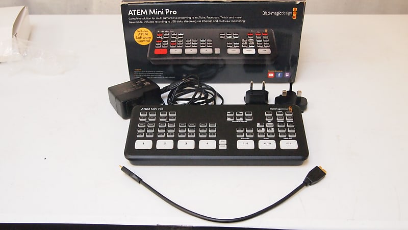 black magic atem mini pro video switcher Mint conditions | Reverb