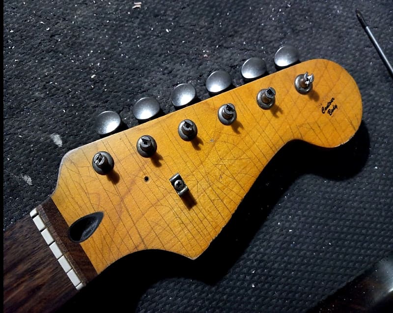 Fender Squier Stratocaster relic neck- Nitro Strat aged | Reverb