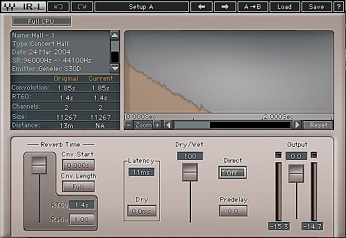 Waves IR-L Convolution Reverb Plugin | Reverb