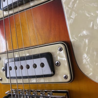 Bruno Maxitone ES-335 1968 Pearloid headstock and pickguard - | Reverb