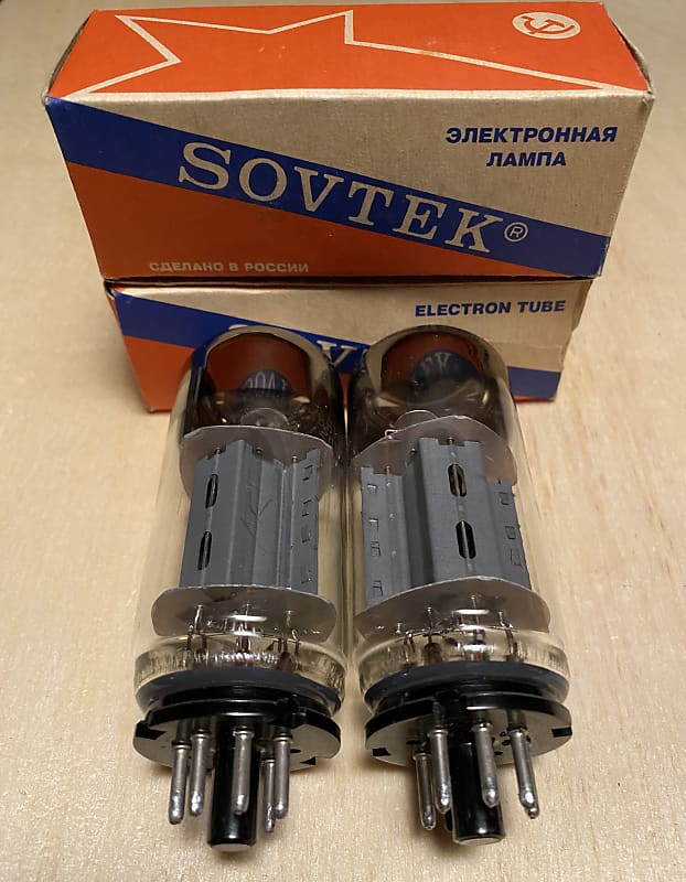 NOS SOVTEK 5881 / 6L6WGC Matched PAIR Power Tubes 90s NEW | Reverb