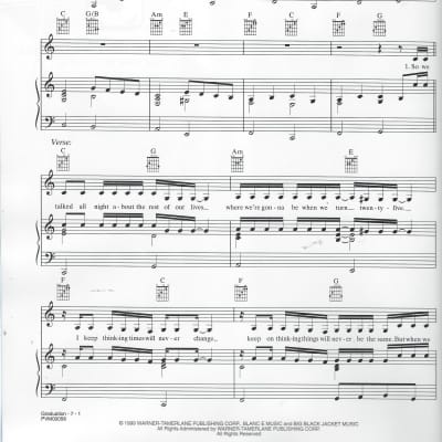 Vitamin C Graduation (Friends Forever) Sheet Music | Reverb