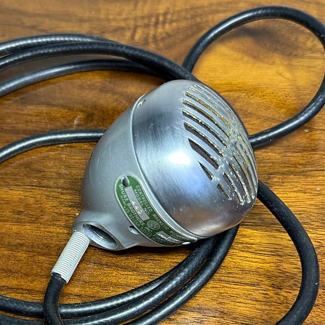 1950’s Shure Model 440 High Impedence Bullet Microphone | Reverb
