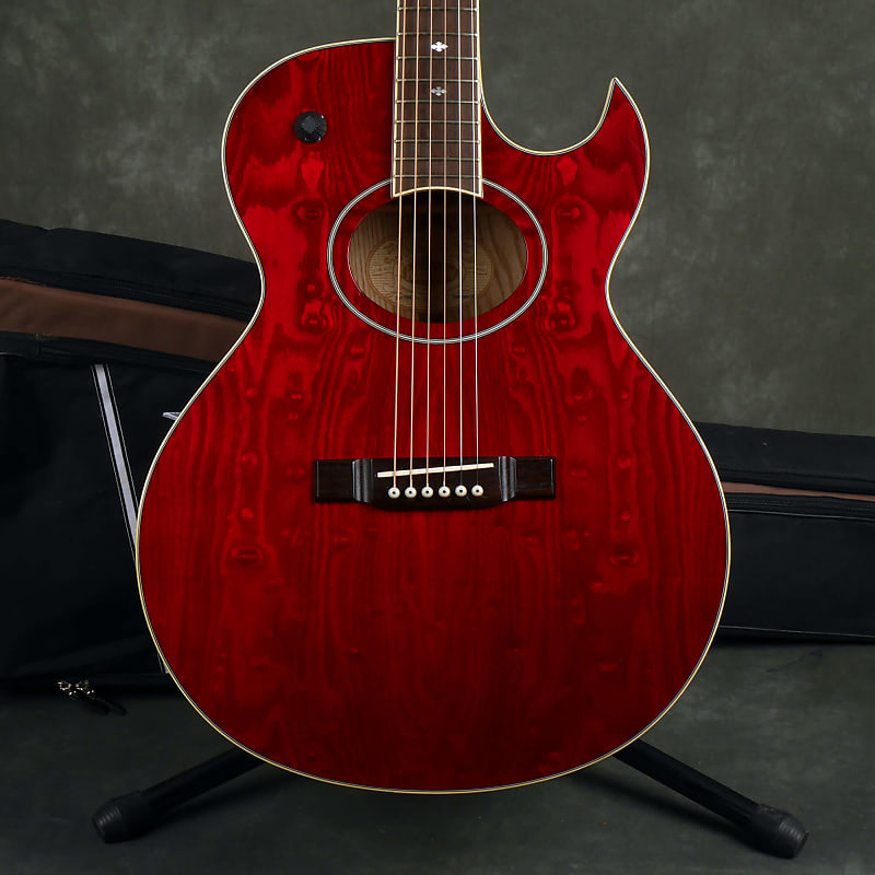 Washburn EA17 Electro Acoustic - Trans Red w/Gig Bag - 2nd | Reverb