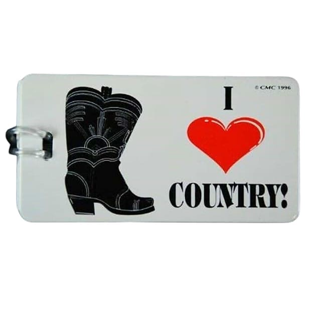 ID/Luggage tag | I Heart Country! | Reverb