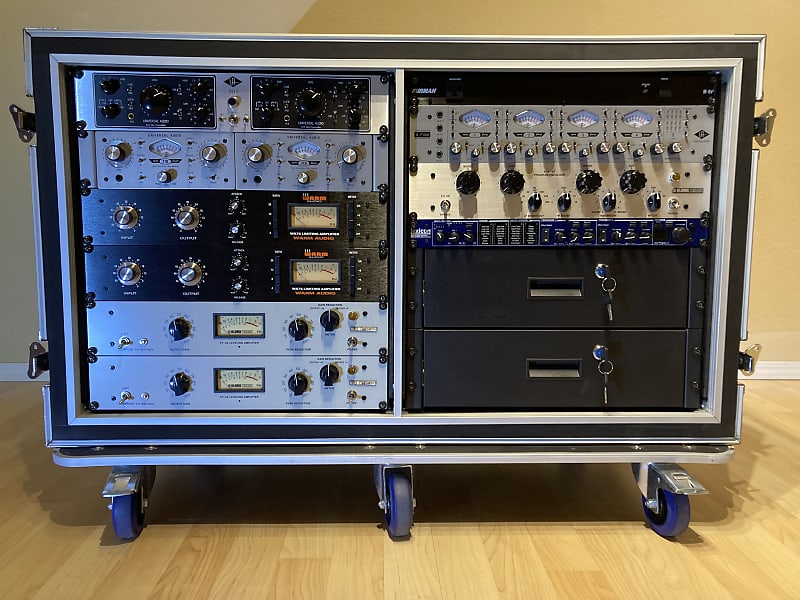 Outboard gear rack, Loaded Universal Audio 2020 | Reverb