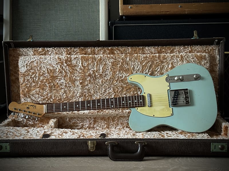 Haar Guitars Custom Built Relic T Sonic Blue Aged Old | Reverb
