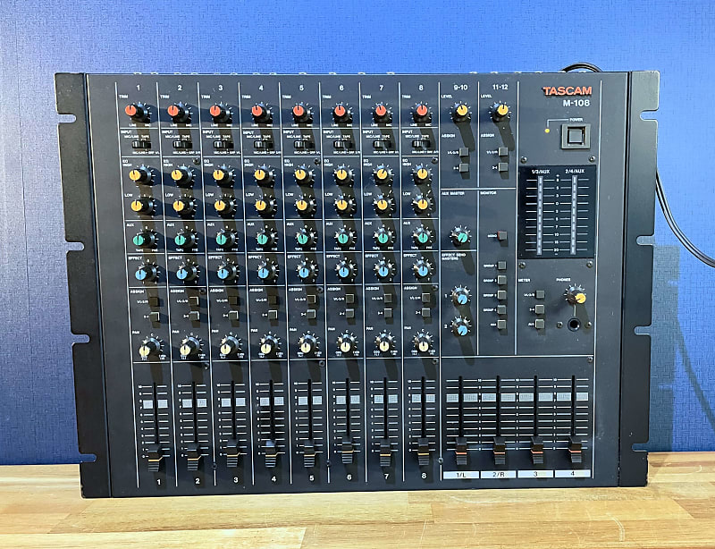 [Excellent] Tascam M-108 Vintage Analog Mixer 12ch 8bus | Reverb