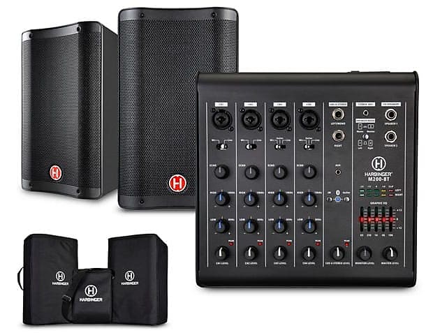 Harbinger M200-BT Portable PA With Bluetooth and Custom Carry | Reverb