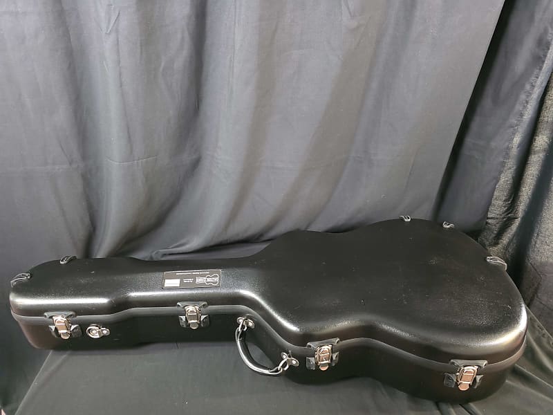 Calton Flight Case OM/000, Black/Gold | Reverb