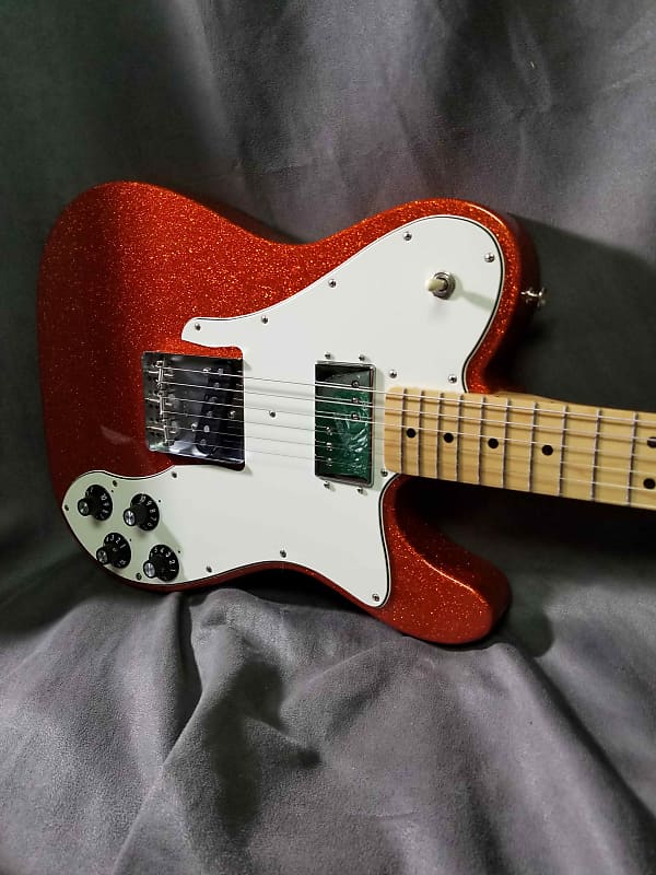 2018 Fender MIM Fender Telecaster Custom FSR Orange Sparkle | Reverb
