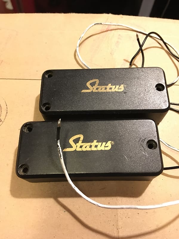 Status Bass Humbucker Pickup Set With Custom Rings | Reverb