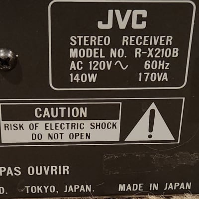 JVC Vintage JVC R-X220 Stereo AM/FM Receiver (1985) 80s | Reverb