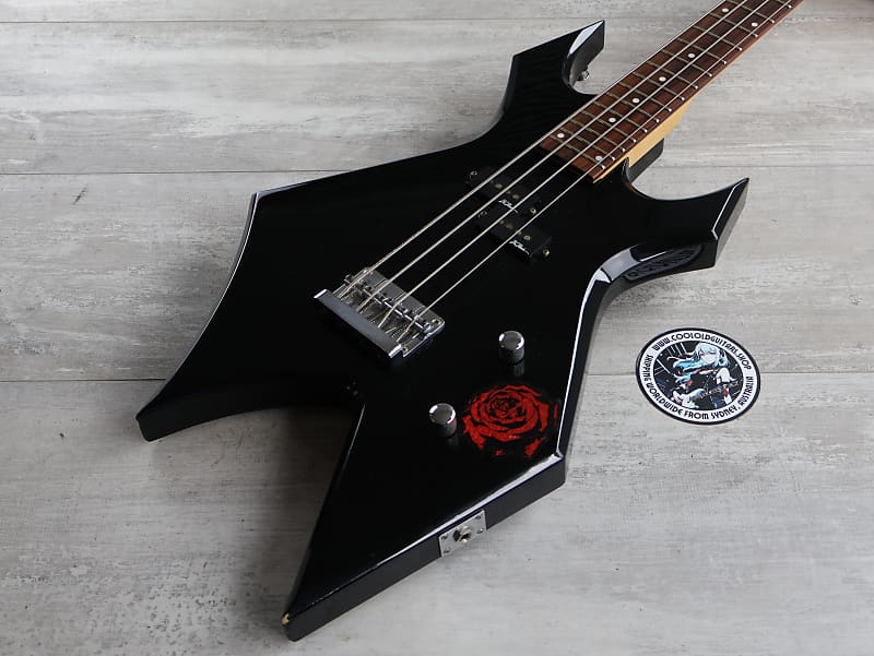 2001 BC Rich Warlock Bass (Black) | Reverb