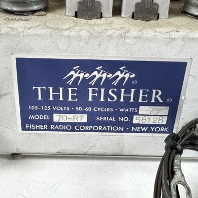 VTG 1950s The Fisher 70-RT FM/AM Superhederodyne Tube Tuner | Reverb