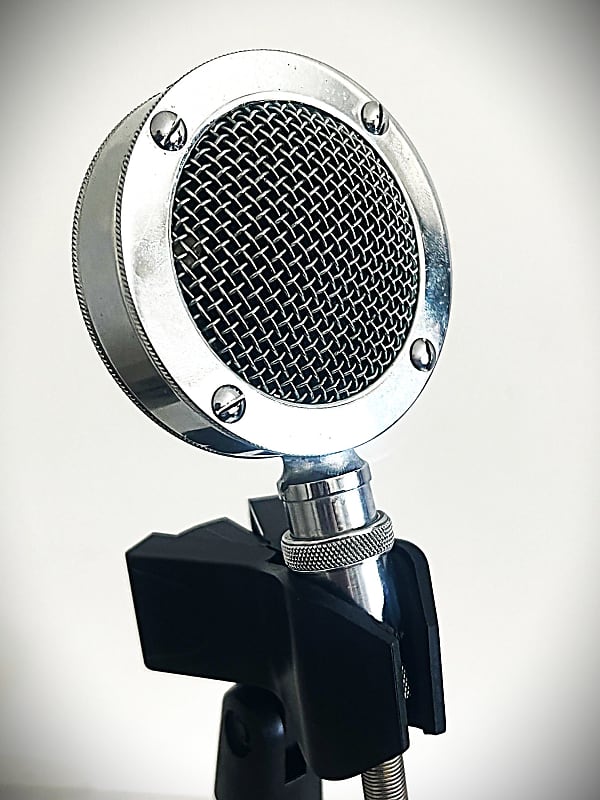 Vintage 1950's Chromed Astatic D104 Crystal Microphone, | Reverb