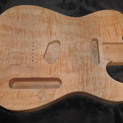 Unfinished Telecaster Body Book Matched Flame Maple Top 2 | Reverb