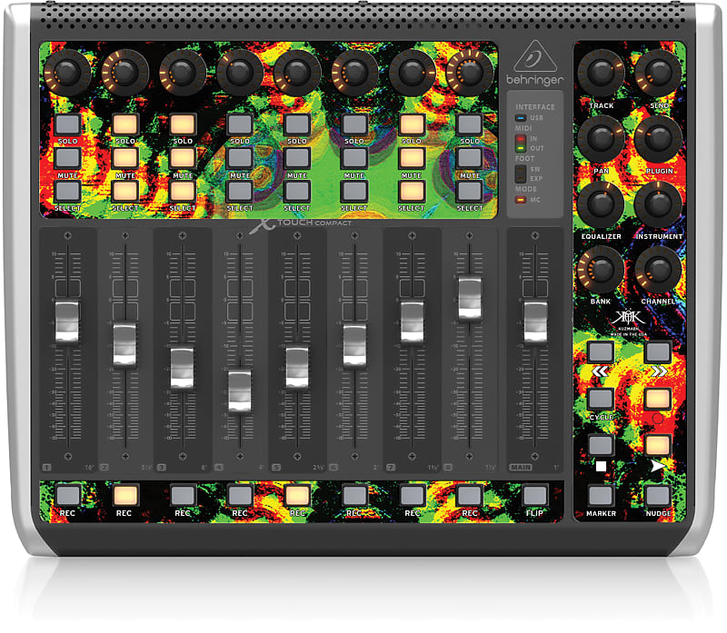 Midi Control Surface Skin Overlay Behringer X-Control Compact | Reverb