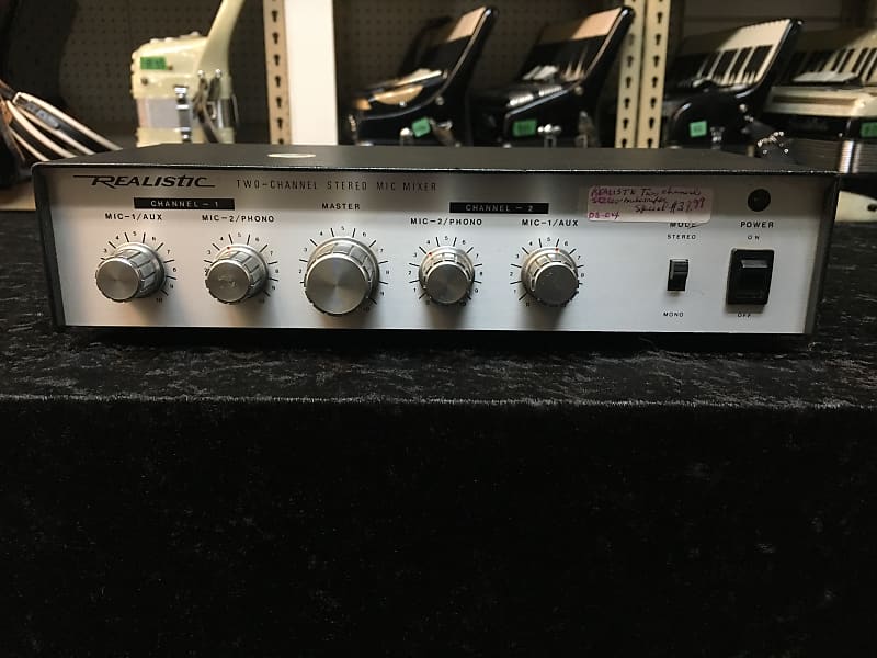 Realistic 2 Channel Stereo Mic Mixer | Reverb