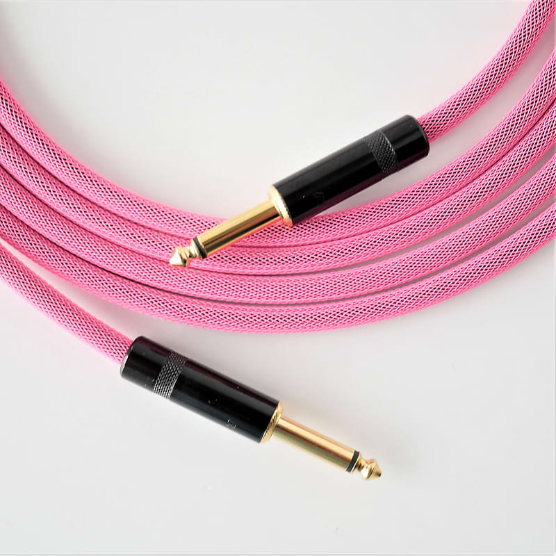 JS 10 ft. New Mogami 2524 Inst. Cable, Pink TFlex, Rean | Reverb