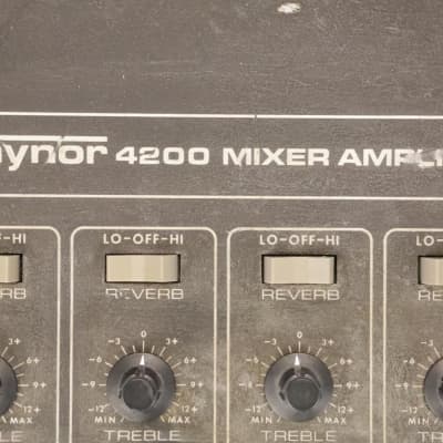 Traynor 4200 Mixer Amplifier Mono 4-Channel Reverb #37207 | Reverb