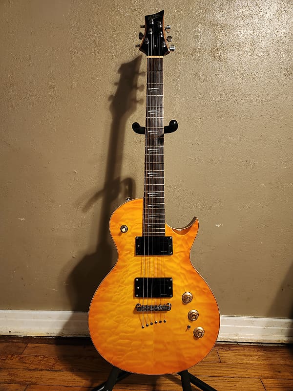 Mitchell MS400 Honeyburst Quilt W/Fishman Fluence Modern | Reverb