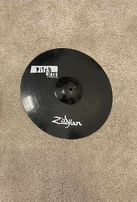 Zildjian Zildjian Used 13 inch Pitch Black Splash Cymbal | Reverb