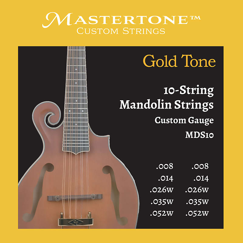 Gold Tone MDS10 10-String Mandolin Strings | Reverb