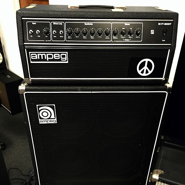 1980s Ampeg SVT-200T Solid-State Head & SVT810E 8x10 Cab | Reverb