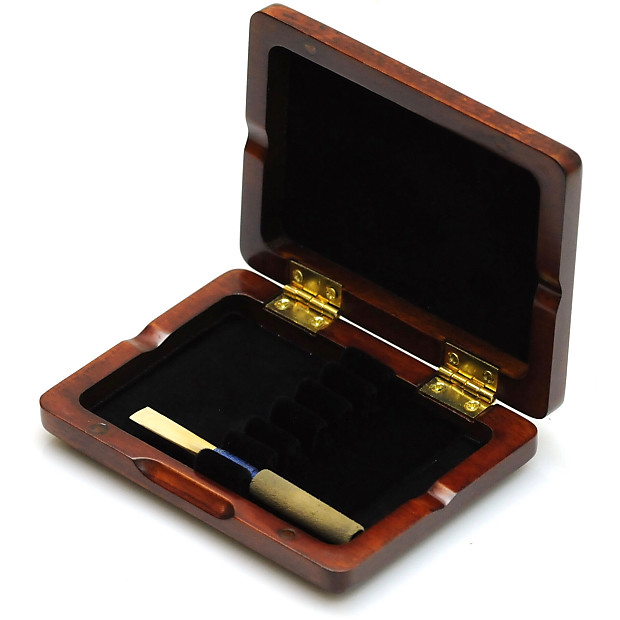 Rigotti Solid Wood Oboe Reed Case: Holds 6 Reeds, Red-Brown | Reverb