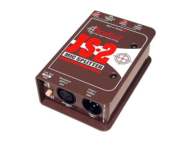 Radial Engineering JS2 Passive Microphone Mic SPLITTER - NEW | Reverb