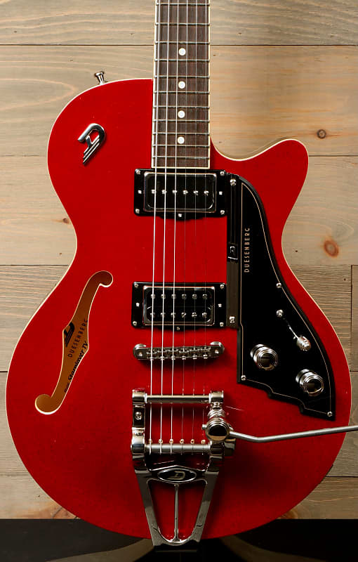 Duesenberg Starplayer TV Red Sparkle Semi-Hollow Electric | Reverb
