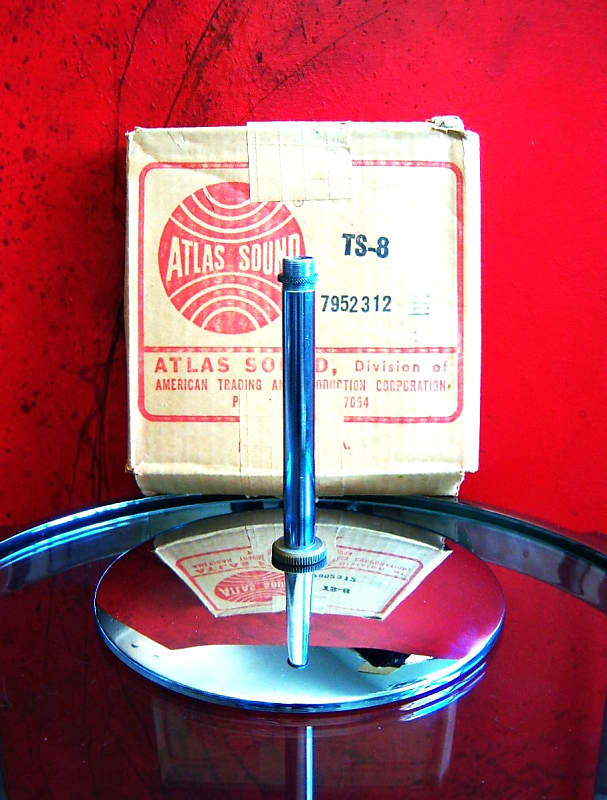 Vintage RARE 1960's Atlas Sound TS8 "Banquet" desk stand | Reverb