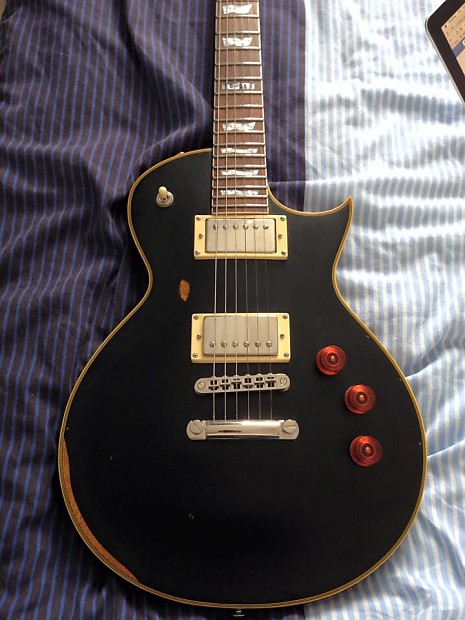 ESP LTD EC-256 Aged Vintage Black | Reverb